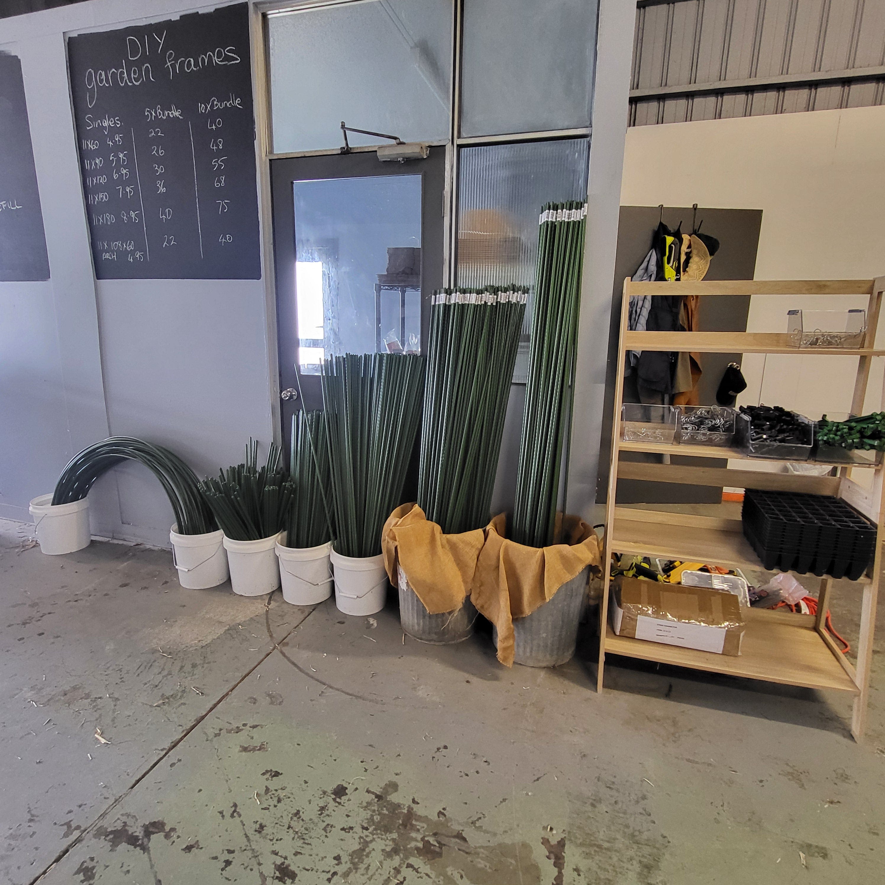 11 mm x 60 Modular Garden Stakes — Lightweight, Reusable Plant Support ...